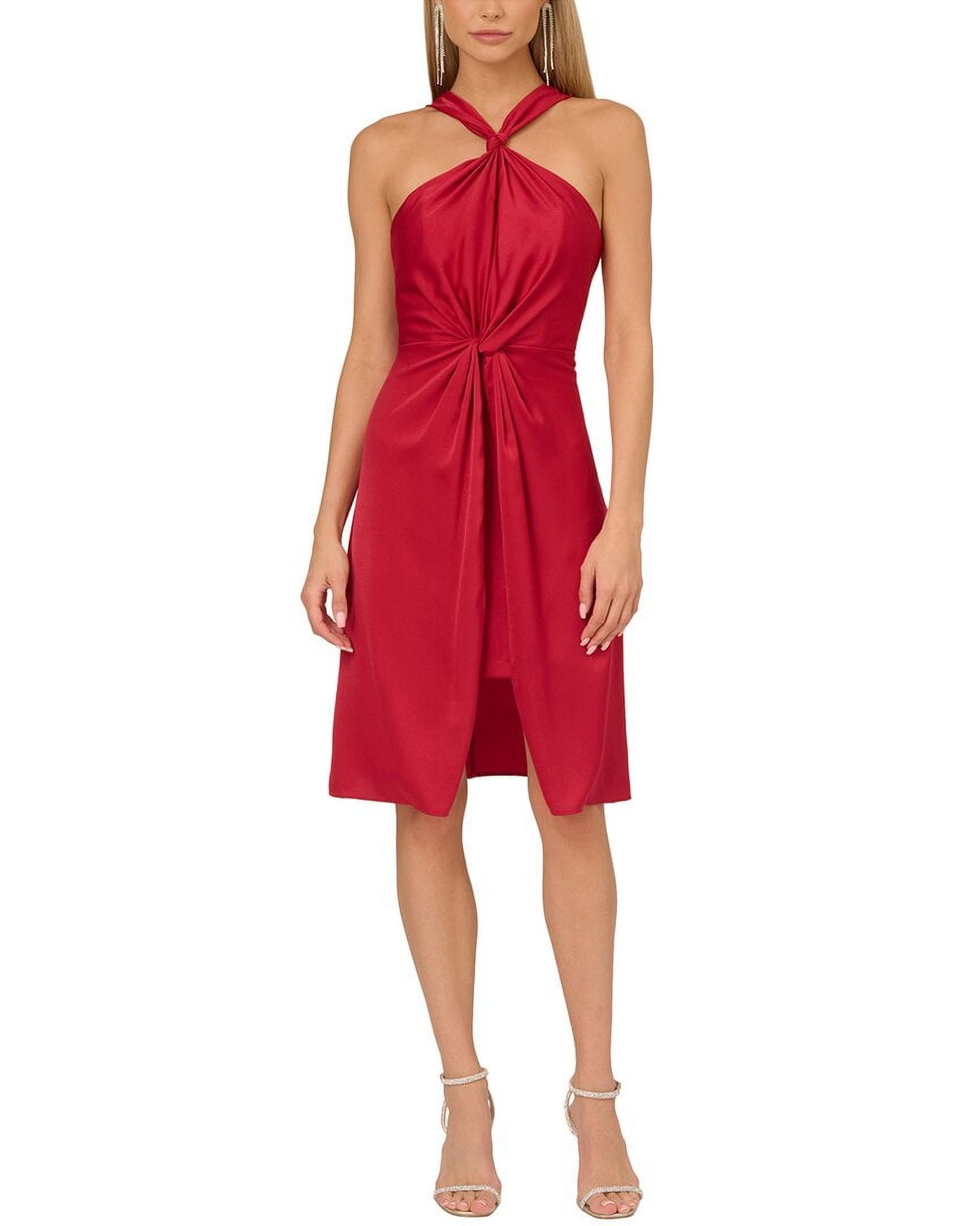 Adrianna by Adrianna Papell womens Eve Woven Halter A-Line Dress, 4 ...
