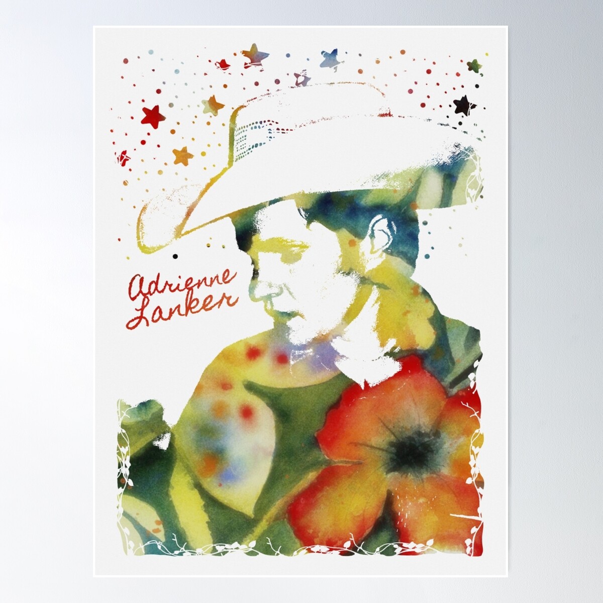 Adrianne Lanker Poster: Songs Poster Wall Art, Modern Wall Decor For ...