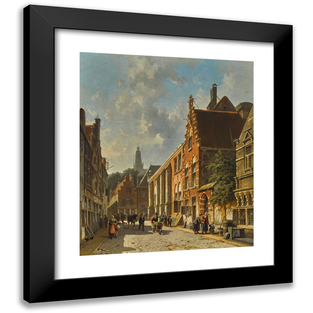 Adrianus Eversen 20x23 Black Modern Framed Museum Art Print Titled - A ...