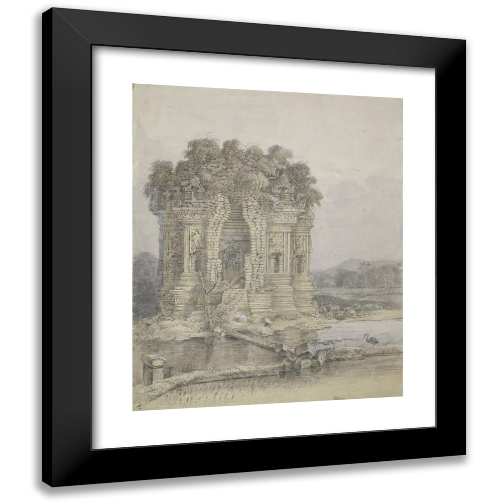 Adrianus Johannes Bik 15x18 Black Modern Framed Museum Art Print Titled - Candi Kalasan, Near ...
