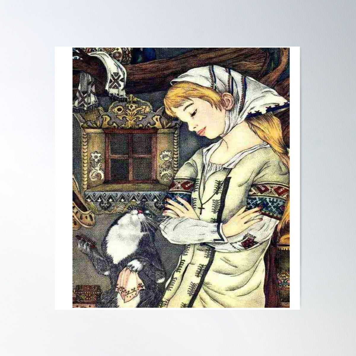 Adrienne Segur‘S My Big Book Of Cat Stories, Baba Yaga’S Cat Poster ...