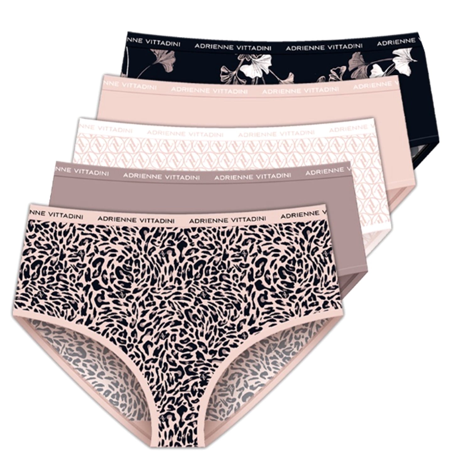 Adrienne Vittadini Intimates Women's Stretch Microfiber Brief Panties ...