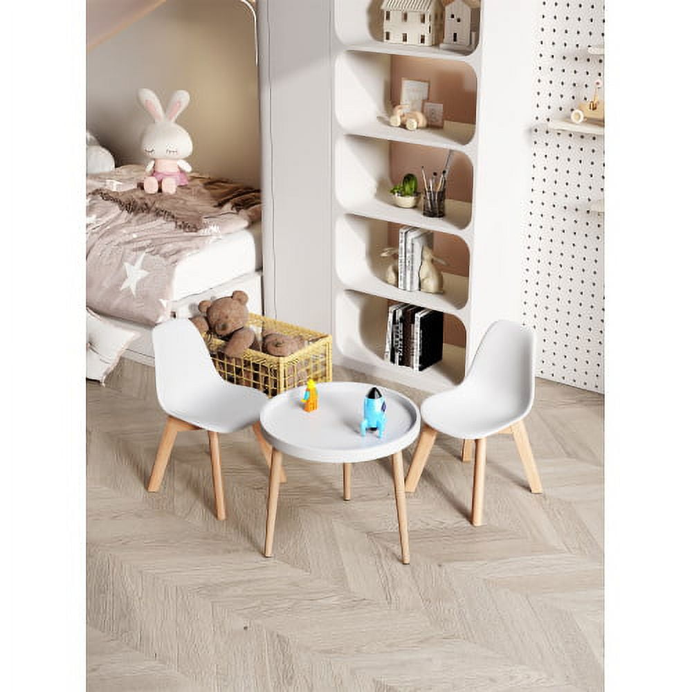 Adrinfly BB chair ,wood leg; Modern Kids Chair (Set of 2) WHITE, 2 pcs ...