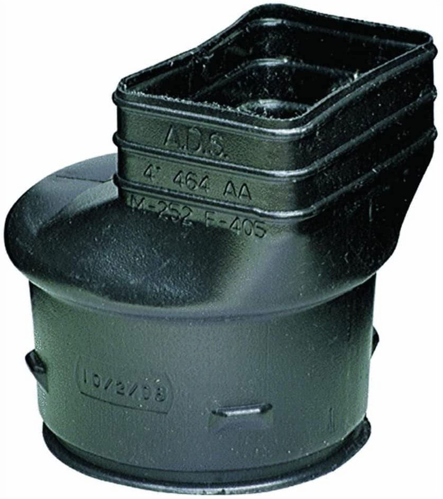 Ads Downspout Adapter 3-1/4 " X 2-1/2 " Polyethylene - Walmart.com