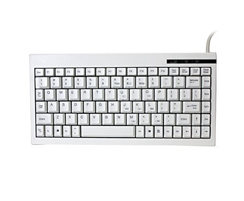 Adseeo Mini White PS/2 Keyboard Compatible with Axis 7000 Scan Server ...
