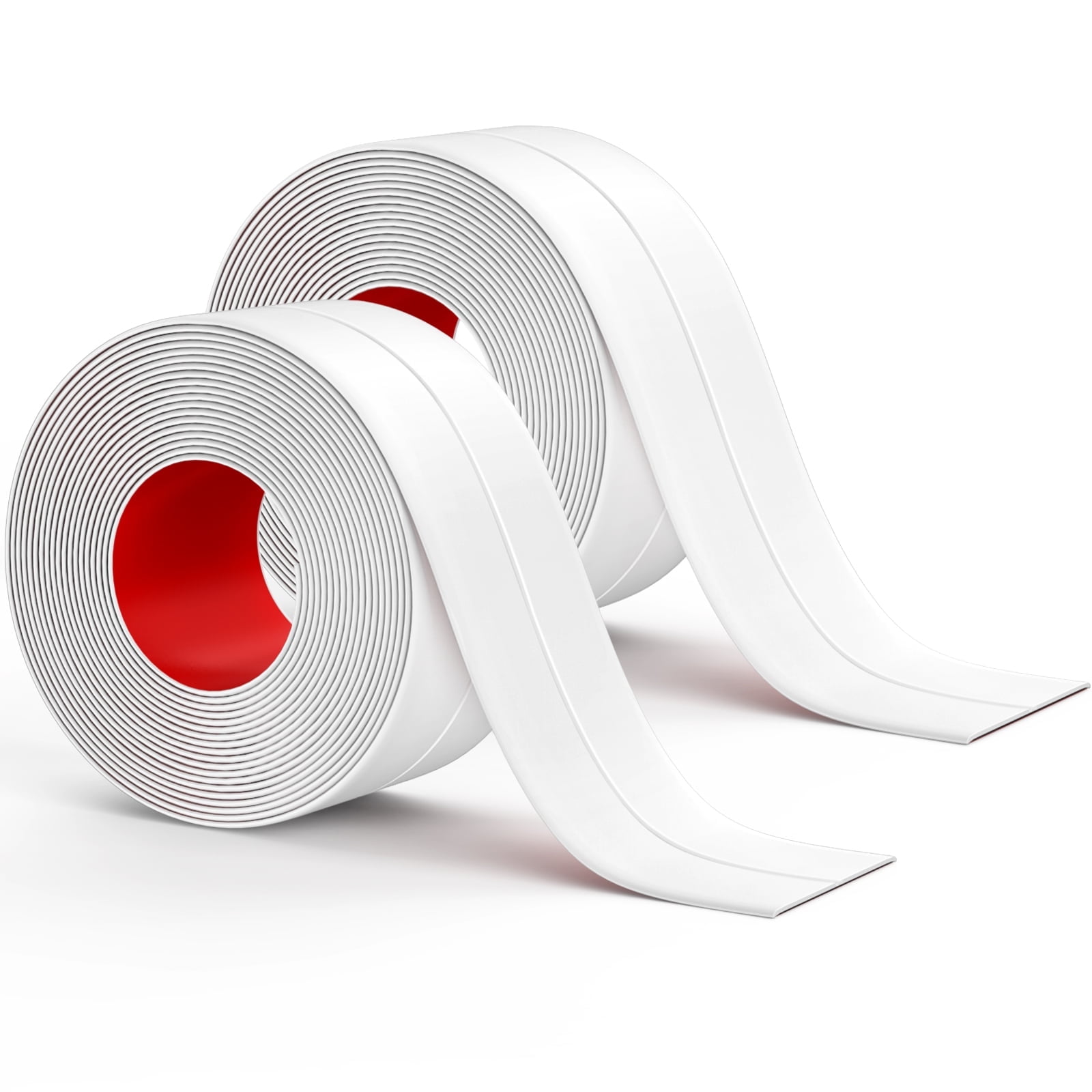 Adtefon White Caulk Tape for Bathroom Caulking Tape Shower, 2 Rolls x 1 ...