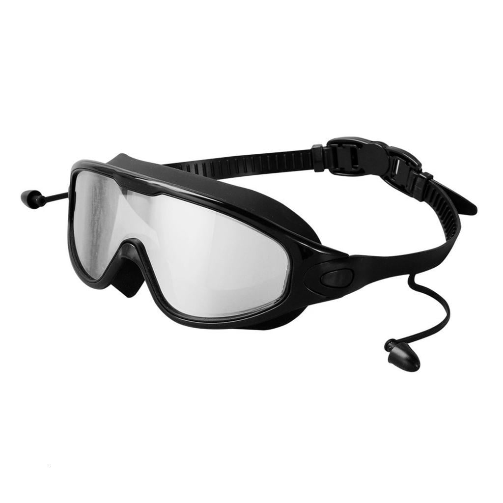 Adu1tSwimming Goggles Leakproof Swim Goggles With Ear Plugs Large Frame ...
