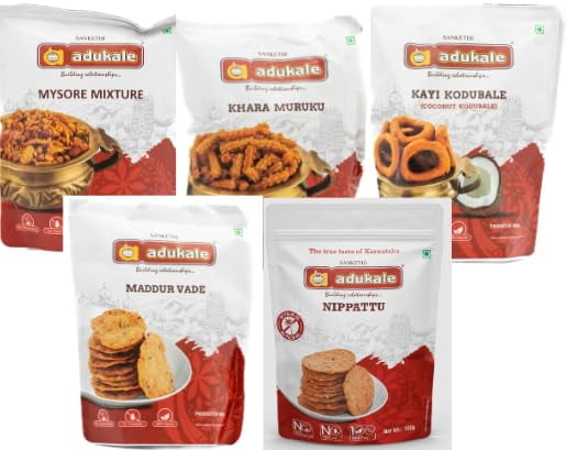 Adukale Combo Pack - 5 (Pack of 5) Contain - ADK Maddur vade 180g, ADK ...