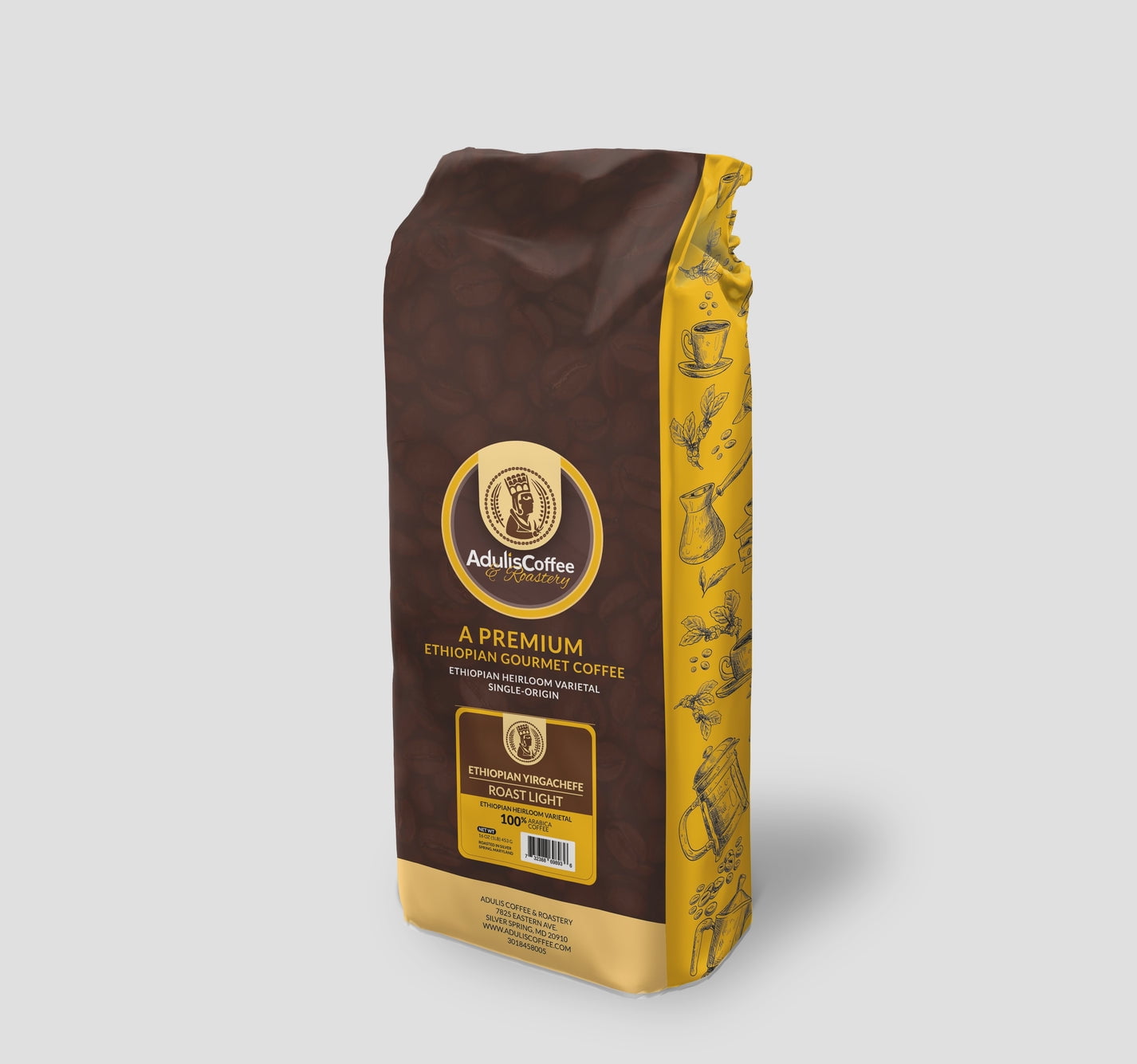Adulis Coffee Light Roast Yirgacheffe Whole Bean - Walmart.com