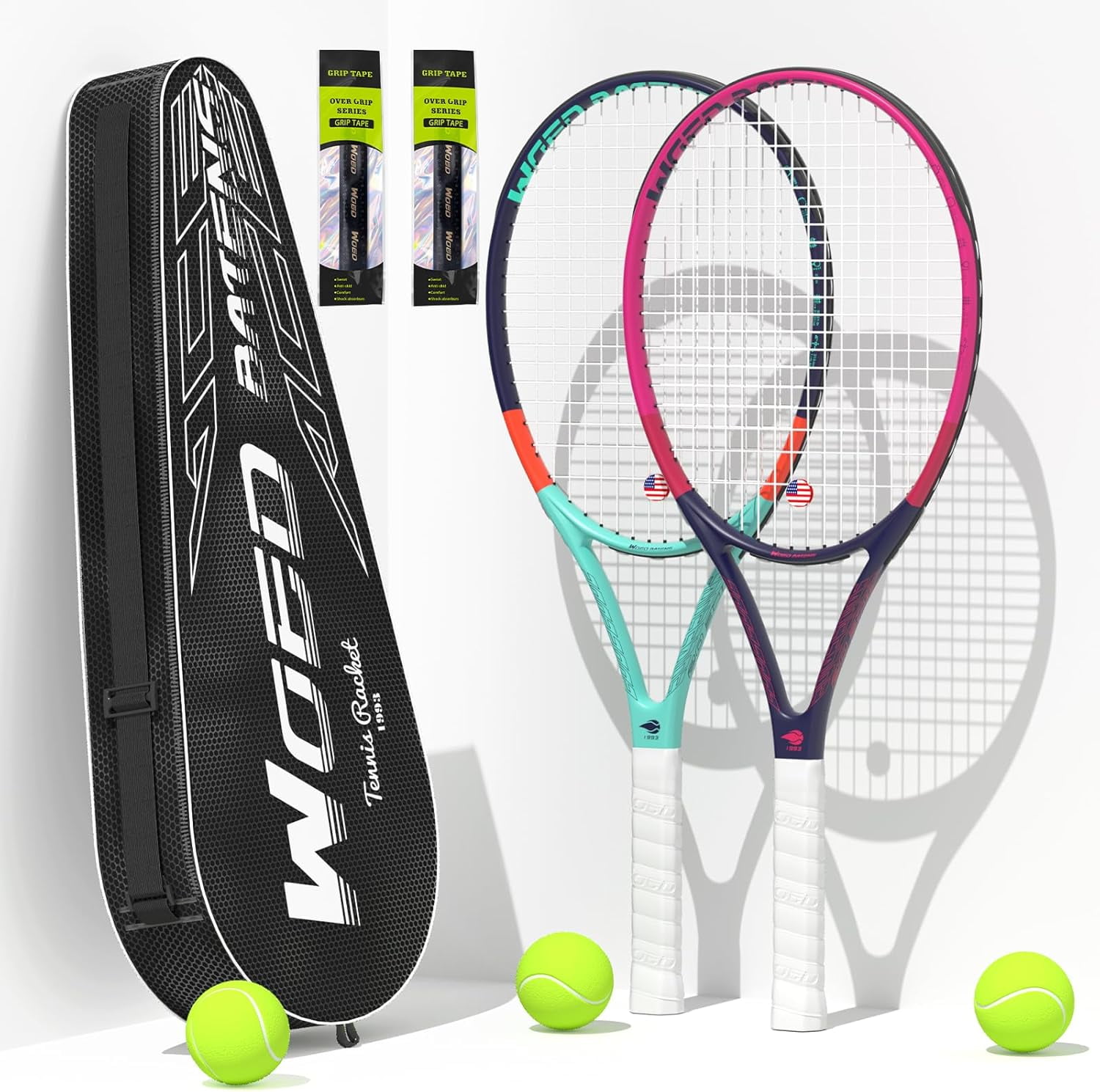 Adult 2 Player Tennis Racket Perfect for Beginner and Professional ...
