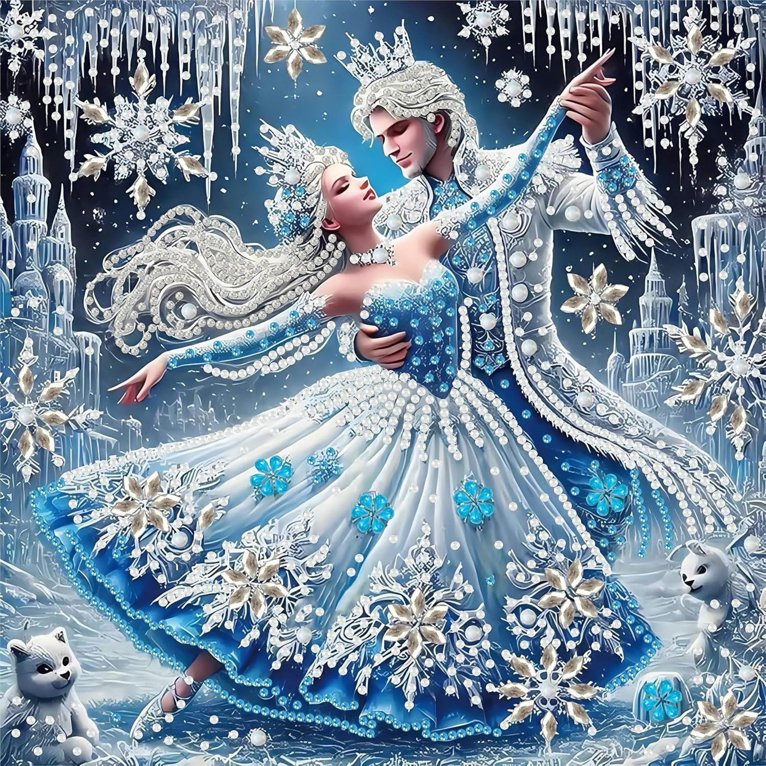 Adult 5D Diamond Painting Set, Elegant Women Special Shape Diamond Art ...