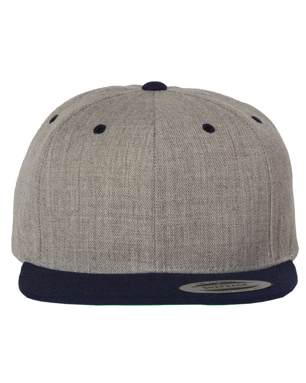 Adult 6-Panel Structured Flat Visor Classic Two-Tone Snapback - Walmart.com