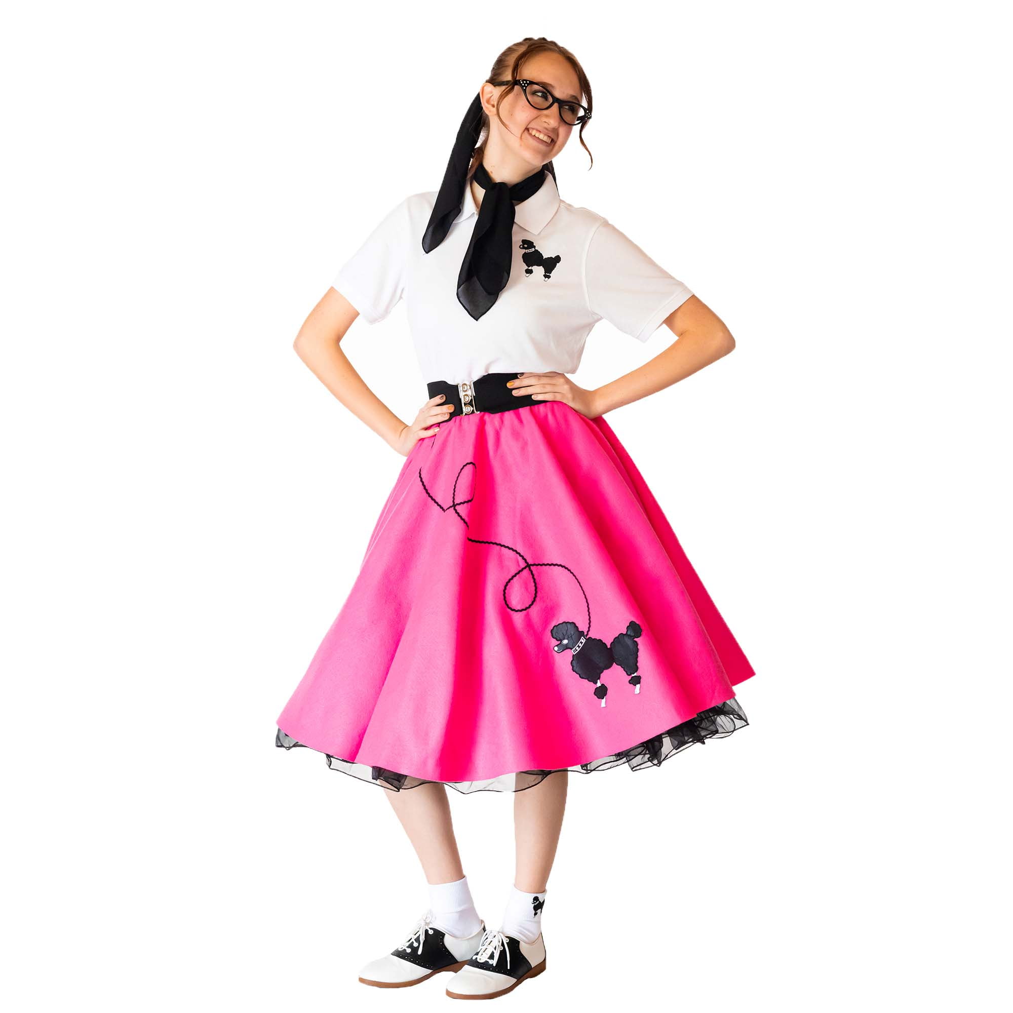 Hip Hop 50s Shop 1950s Poodle Skirt, Petticoat, Polo Shirt with ...