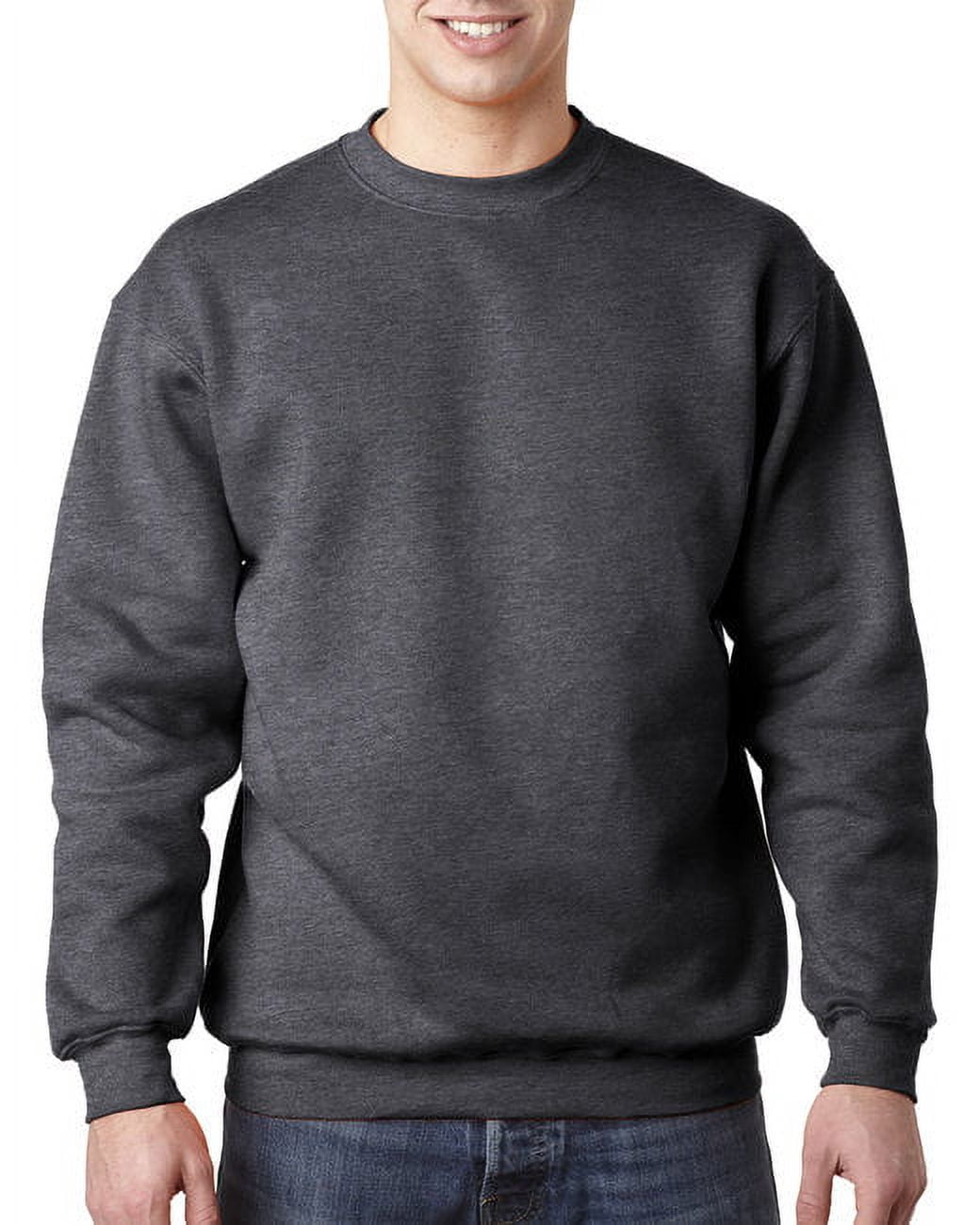 Adult 9.5 oz., 80/20 Heavyweight Crewneck Sweatshirt - CHARCOAL HTHR ...