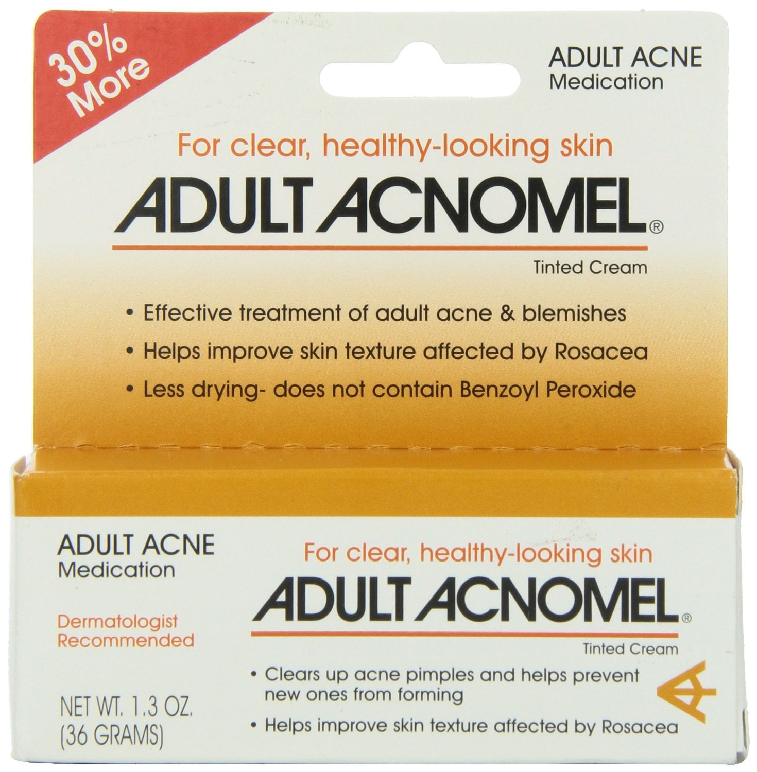 Acnomel Adult Acne Treatment Medicine, Topical Cream - 1.30 oz ...