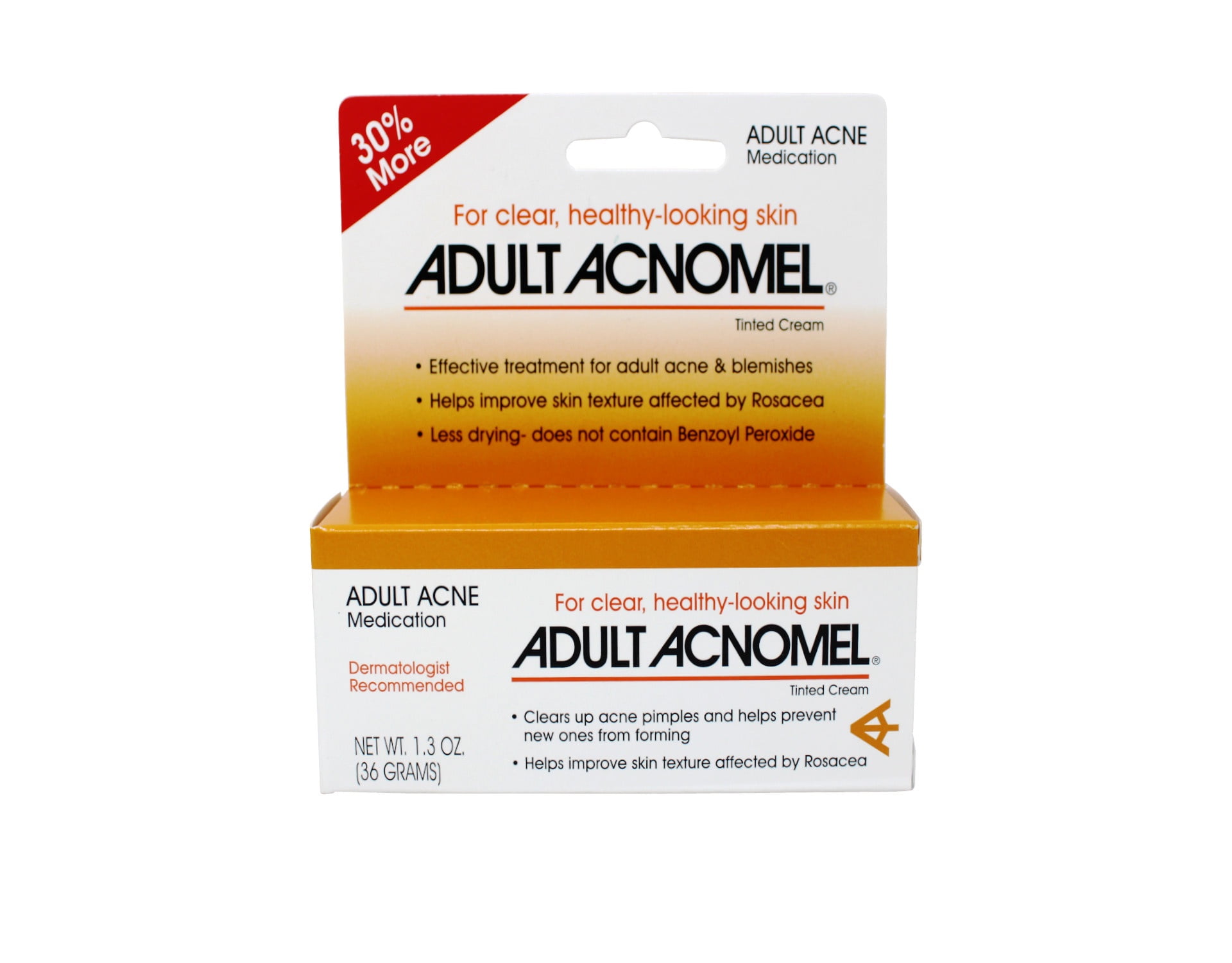 Numark Brands Adult Acnomel Tinted Cream, Acne Medication, 1.30 oz ...