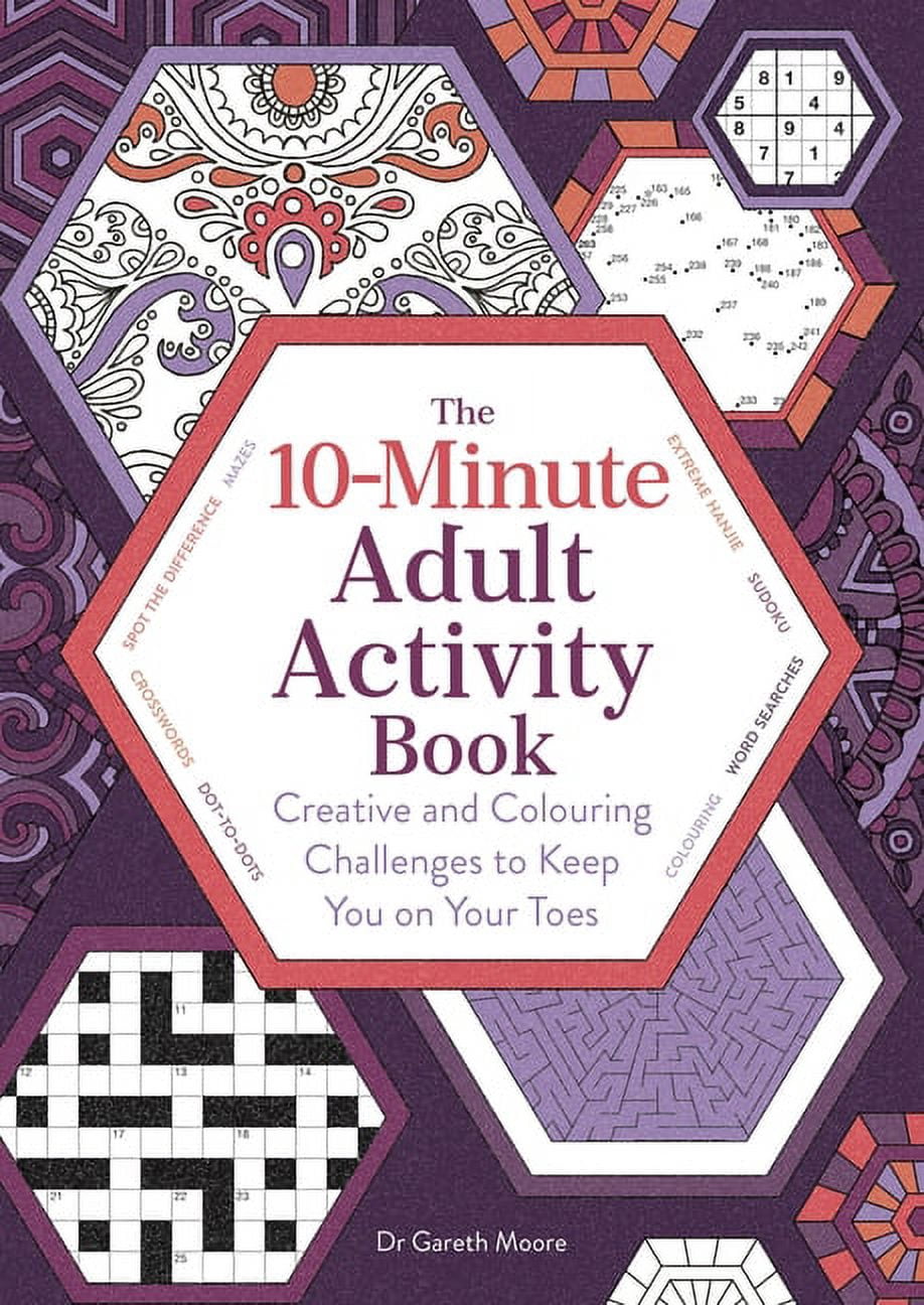 Adult Activity Book 10-Minute Adult Activity Book: Creative and ...