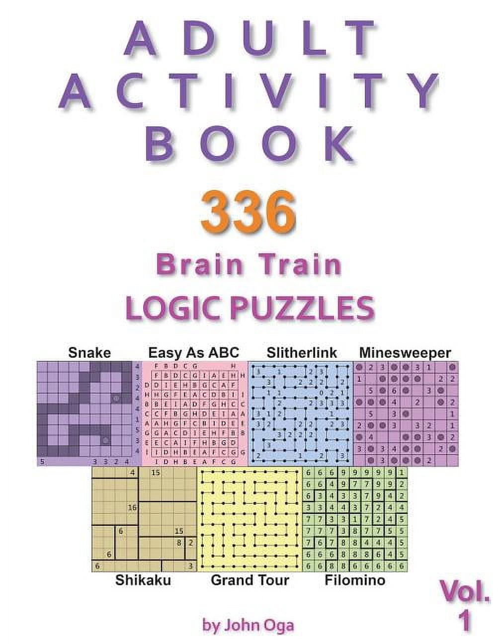 Adult Activity Books: Adult Activity Book: 336 Brain Train Logic ...