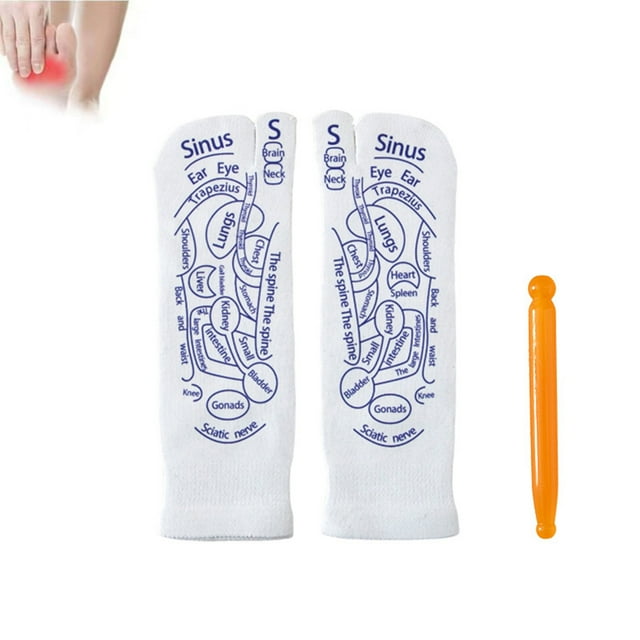 Adult Acupressure Socks Acupoint Map Reflexology Socks with Trigger ...