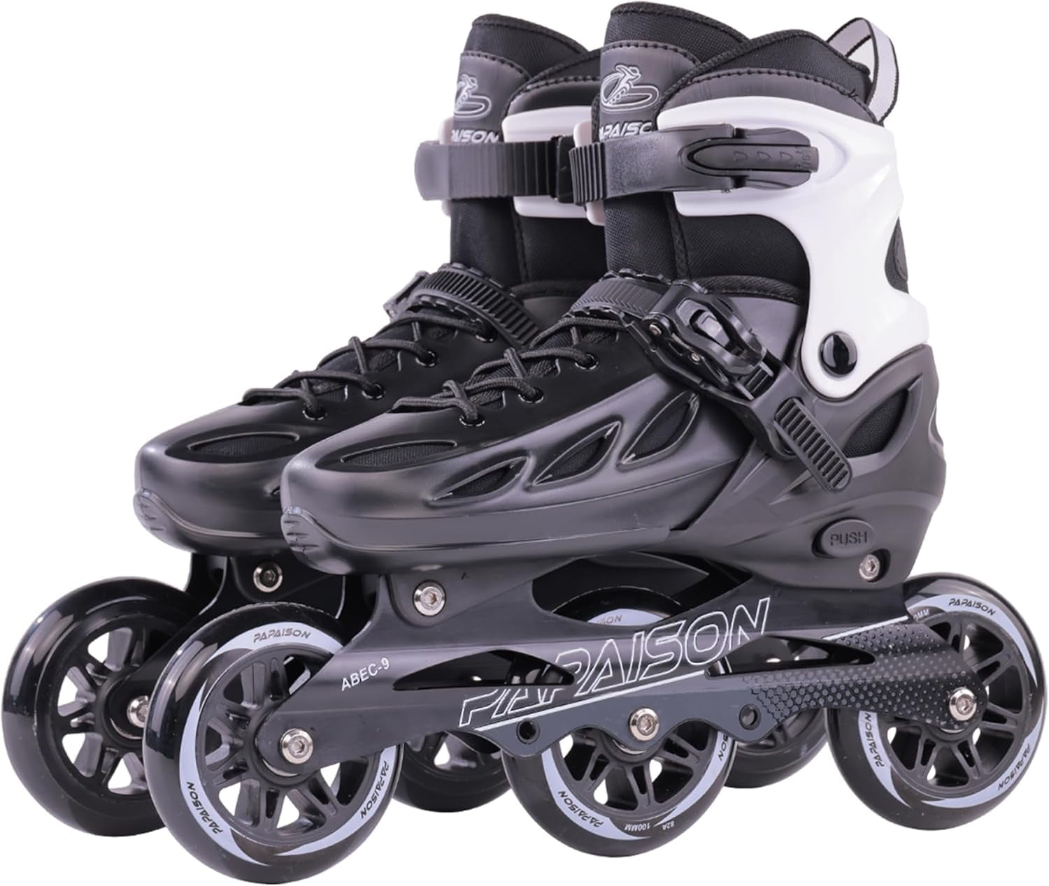 Adult Adjustable Inline Skates for Men Women with 3 100mm Wheels ...