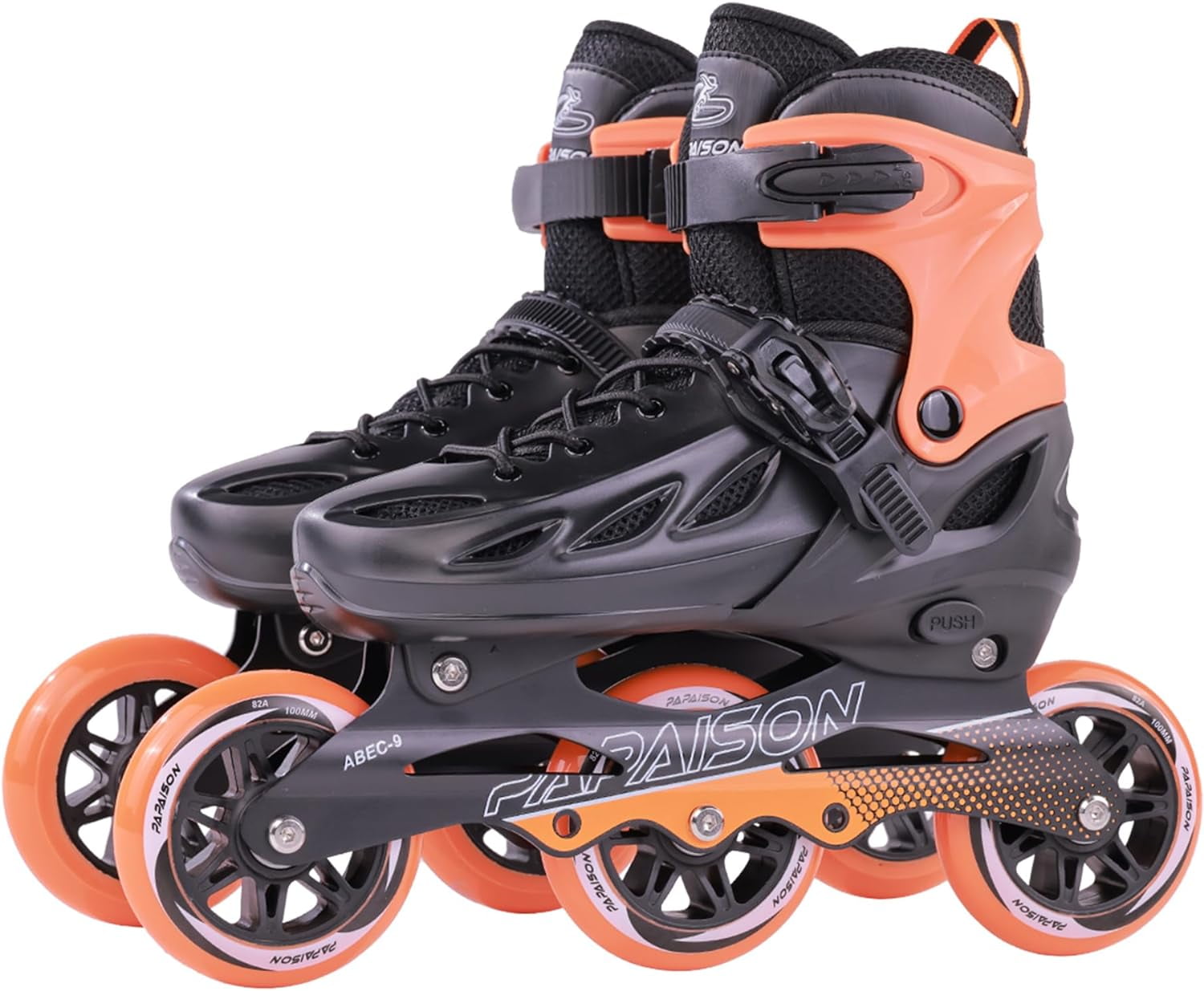 Adult Adjustable Inline Skates for Men Women with 3 100mm Wheels ...