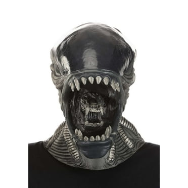 JMKQLZ Alien Mask for Halloween Decorations - Breathable Comfortable ...