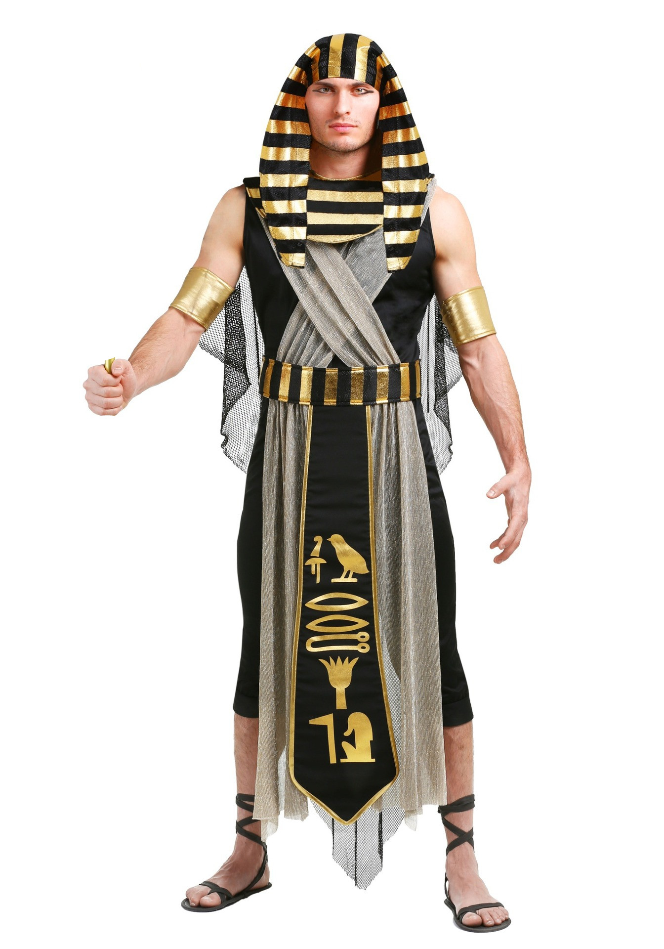 Adult Ancient Egypt Nile Pharaoh Cleopatra Costume for Women Men Couple ...
