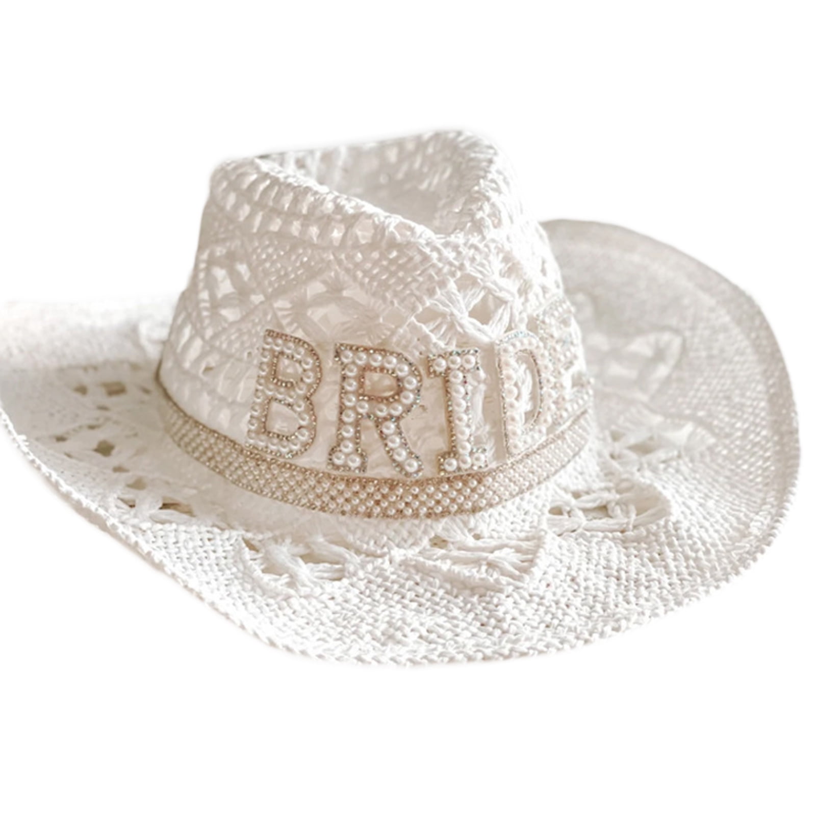 Adult Beach Straw Hat Jazzy Panama Breathable Hat Large Brims Cap ...