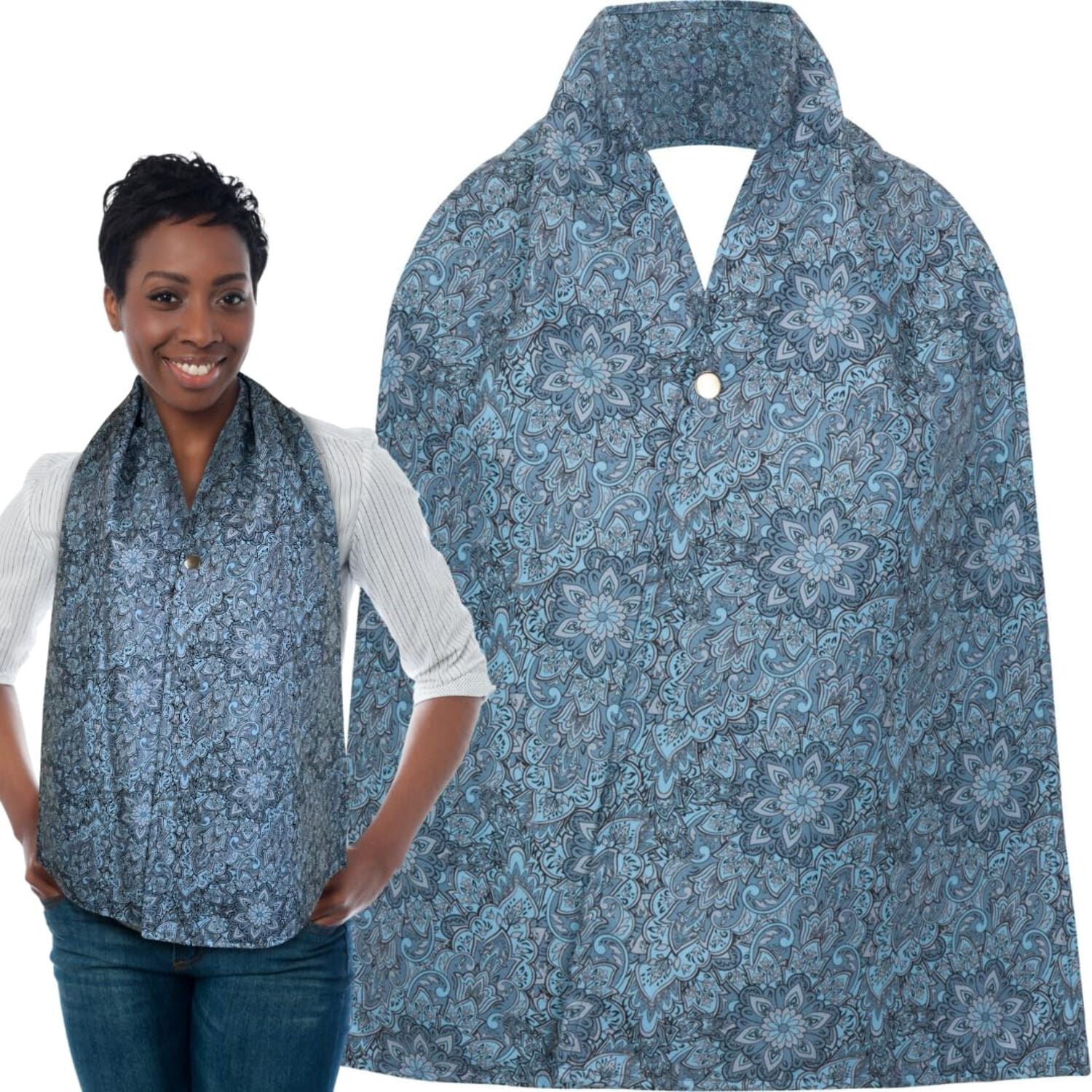 Adult Bib Scarf - Dignified Alternative to Adult Bibs | Magnetic Snap ...