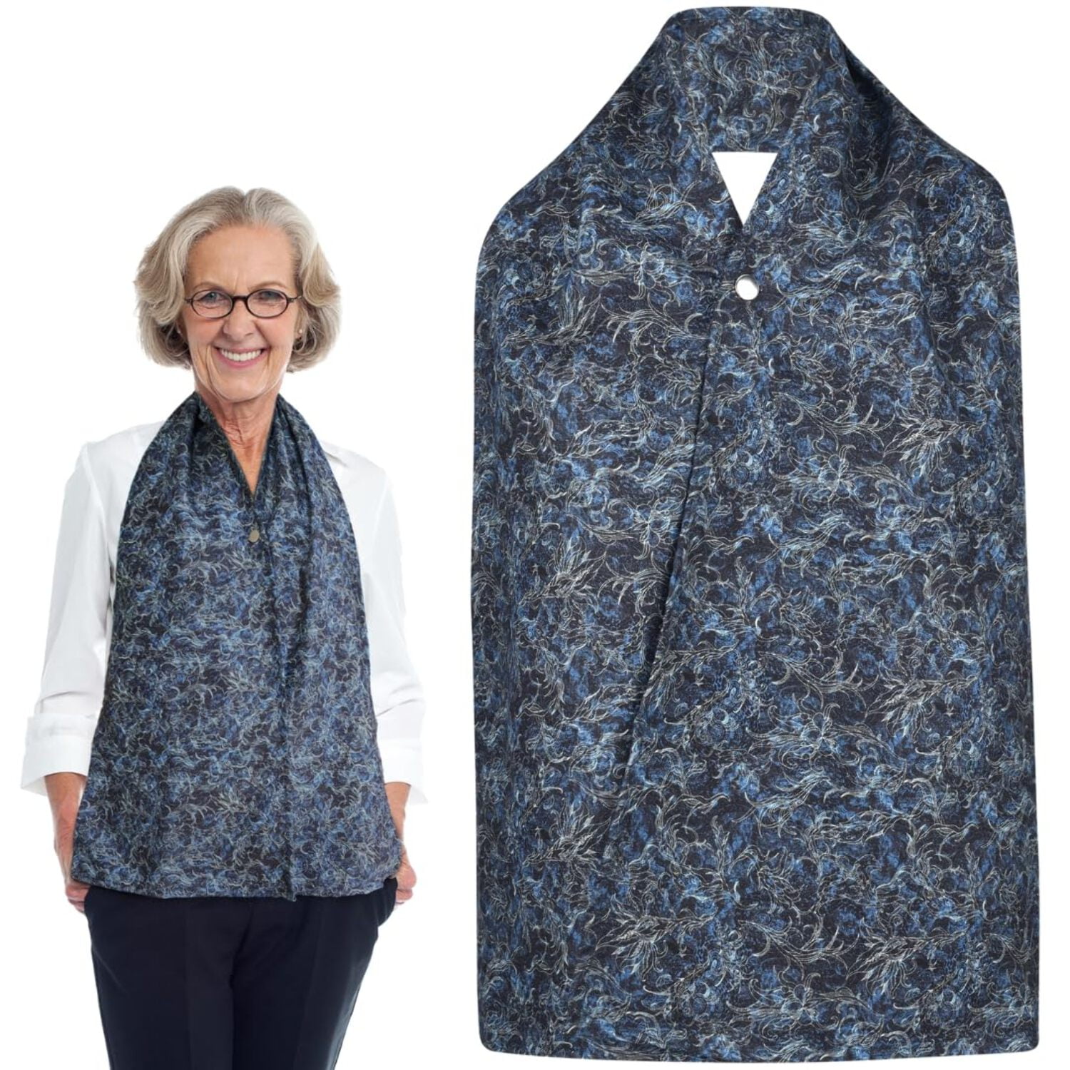 Adult Bib Scarf - Dignified Alternative to Adult Bibs | Magnetic Snap ...