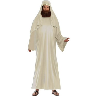 Adult Brown Biblical Robe with Headdress Costume - Walmart.com