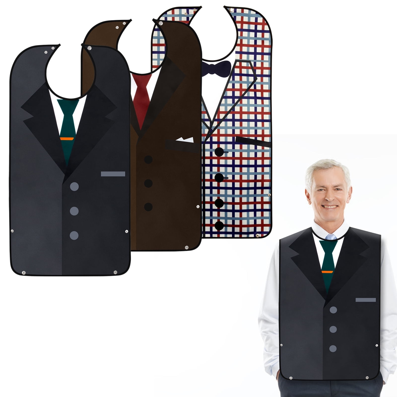 Adult Bibs, Bibs for Men Eating Washable, Reusable Adult Clothing ...