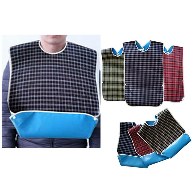 Adult Bibs For Men And Women Eating, 3 Pack Dining Bib The Washable ...