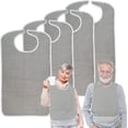 Adult Bibs for Eating Women/Men/elderly Washable,Waterproof, Clothing ...