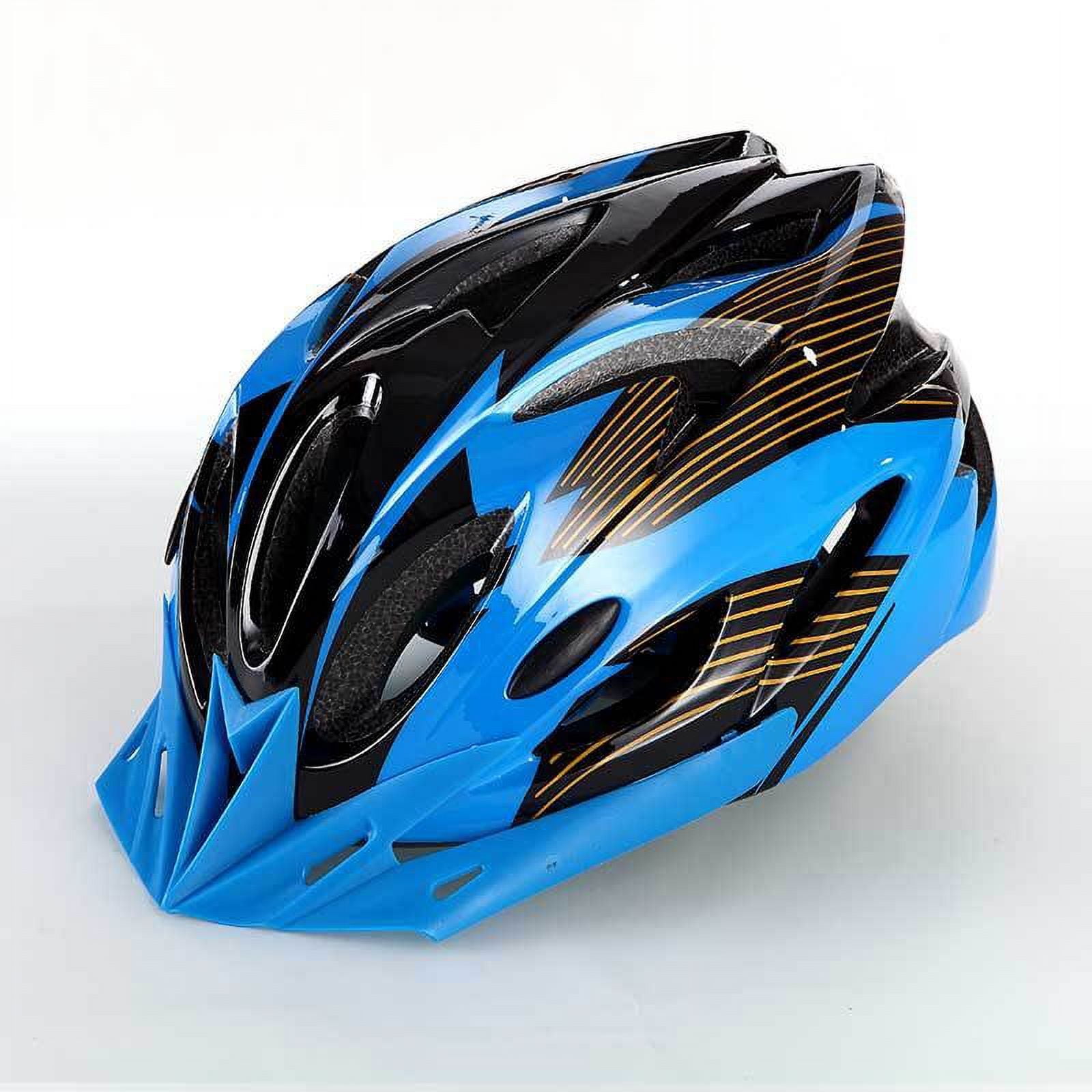 Zoiuytrg Adult Bicycle Helmet Shockproof EPS Foam with PC & ABS Blue ...