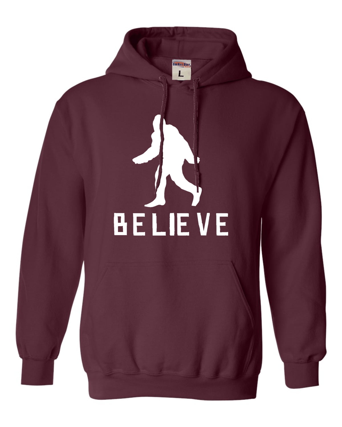 Adult Bigfoot Believe Sasquatch Squatch Sweatshirt Hoodie - Walmart.com