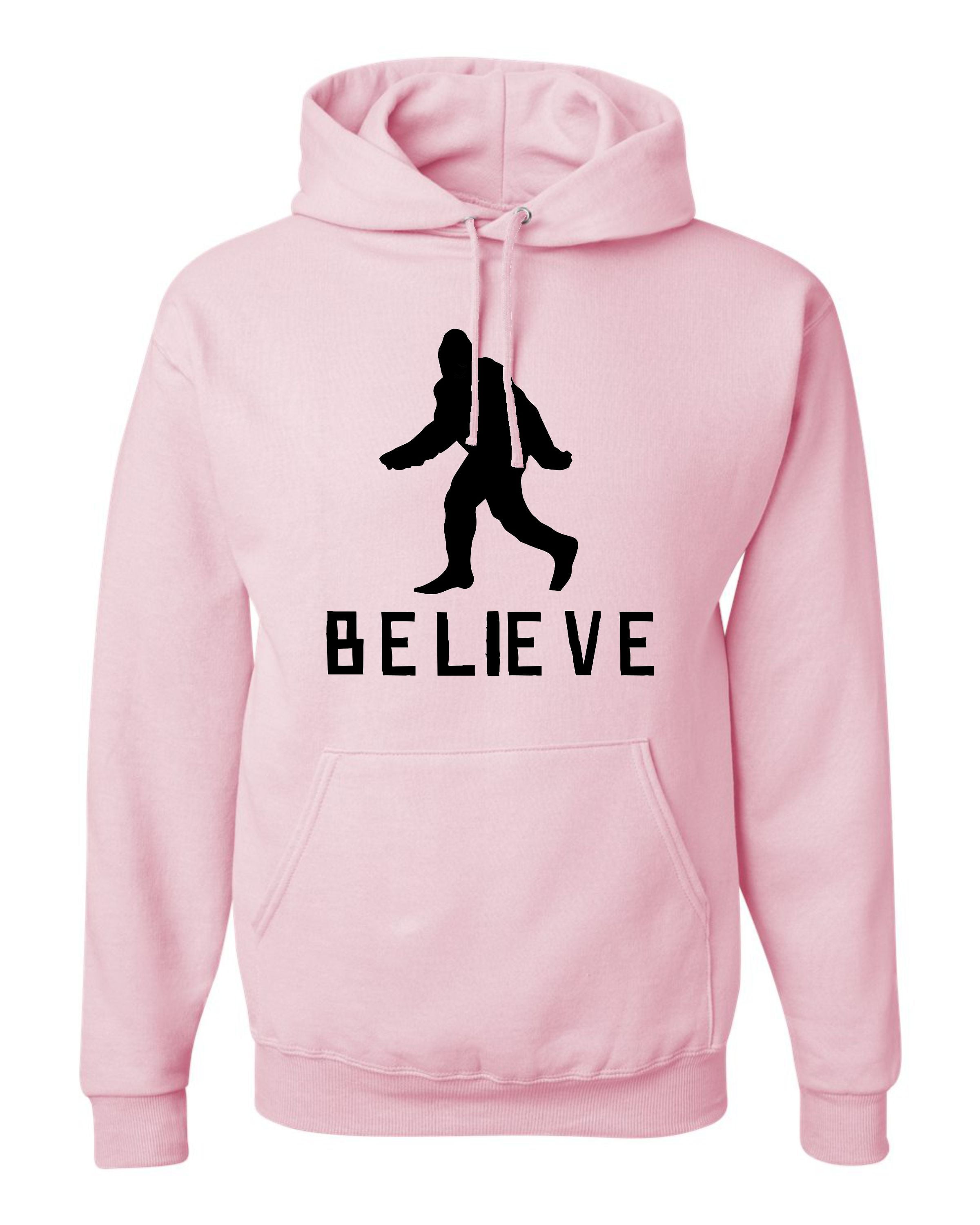 Adult Bigfoot Believe Sasquatch Squatch Sweatshirt Hoodie - Walmart.com