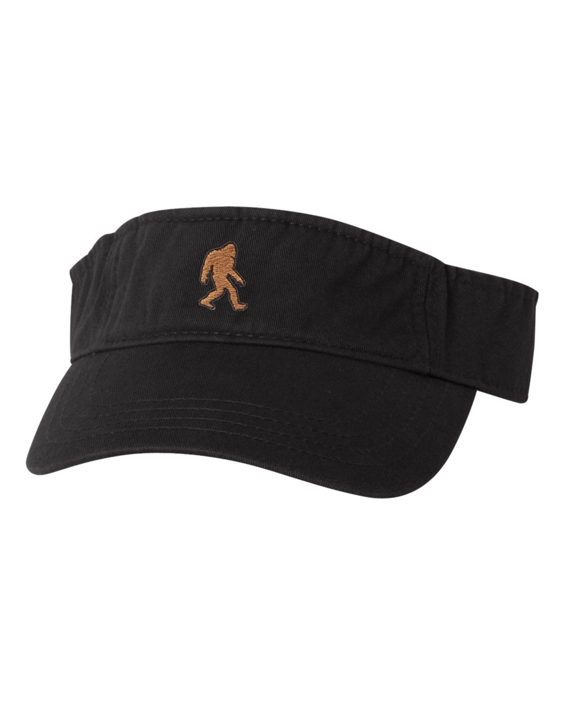 Adult Bigfoot Sasquatch Embroidered Visor Dad Hat - Walmart.com
