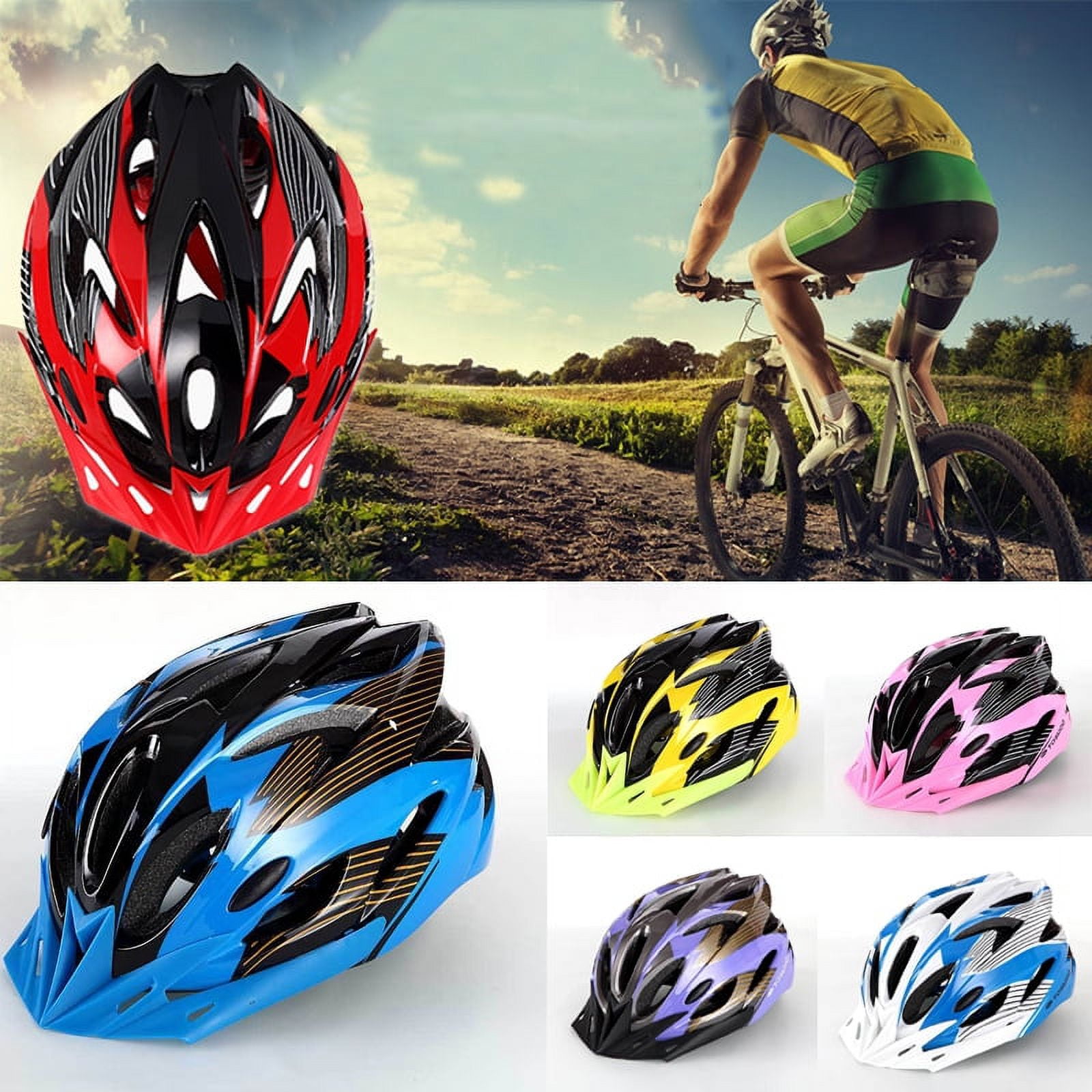 Adult Bike Helmet Mens Bike Helmet Riding Helmet Adjustable Womens Bike ...