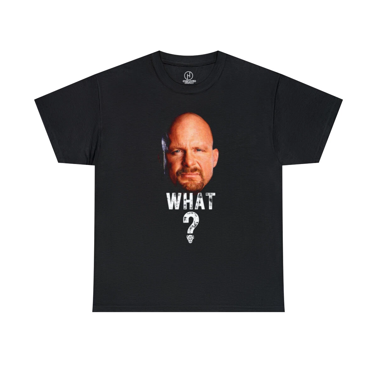 Adult Black Stone Cold Steve Austin Head What? by over hyped wrestling ...