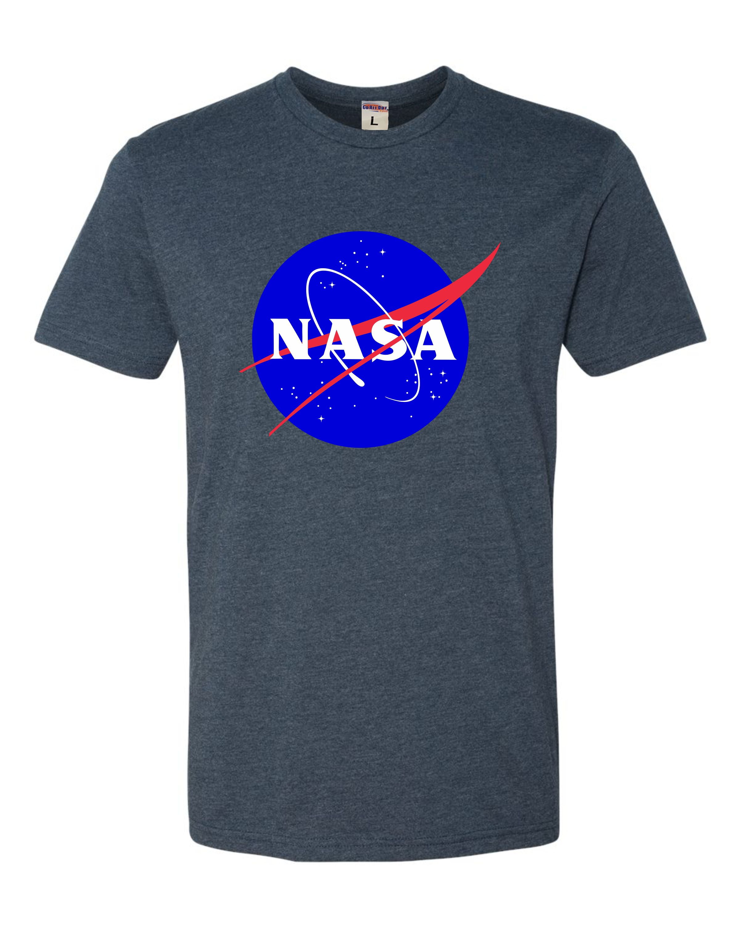 Adult Blue NASA Logo Deluxe T-Shirt - Walmart.com