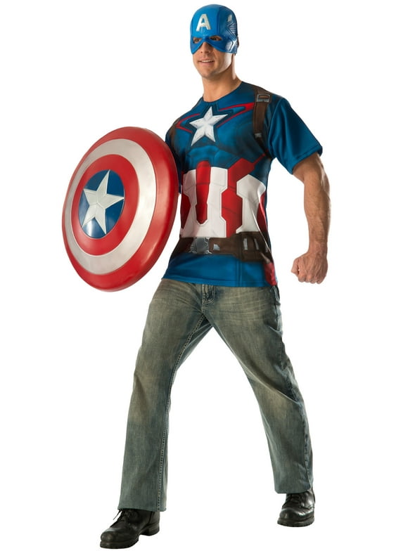 Captain America Men's Costume in Superhero Men's Costumes - Walmart.com