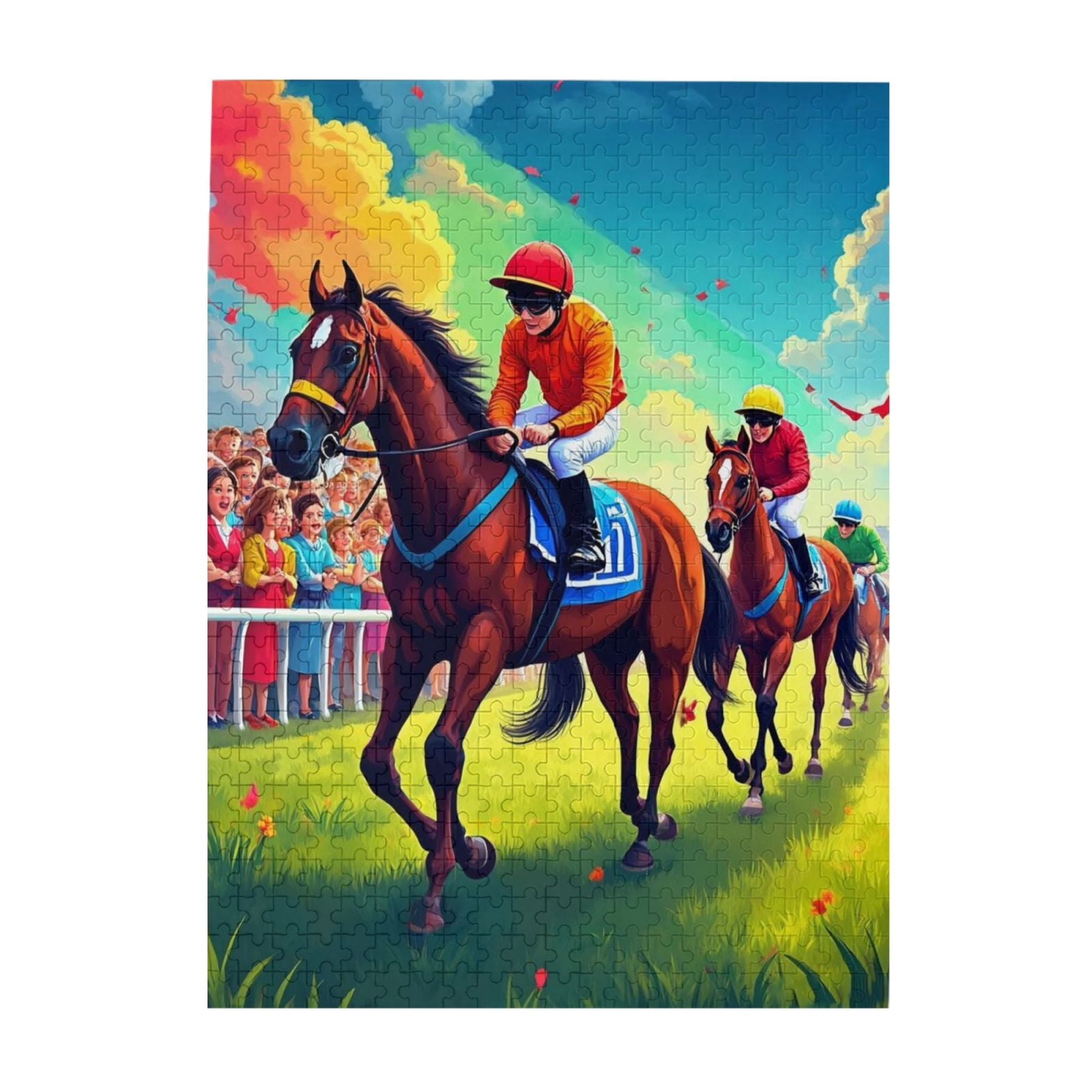Adult Challenge Jigsaw Puzzle 500 Pieces - Derby Horse Racing Orhorse ...