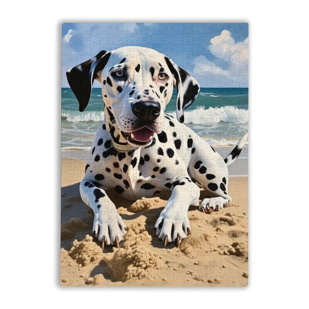 Adult Challenge Puzzle 500 Pieces Dalmatian Beach Life Sandy Toes and ...