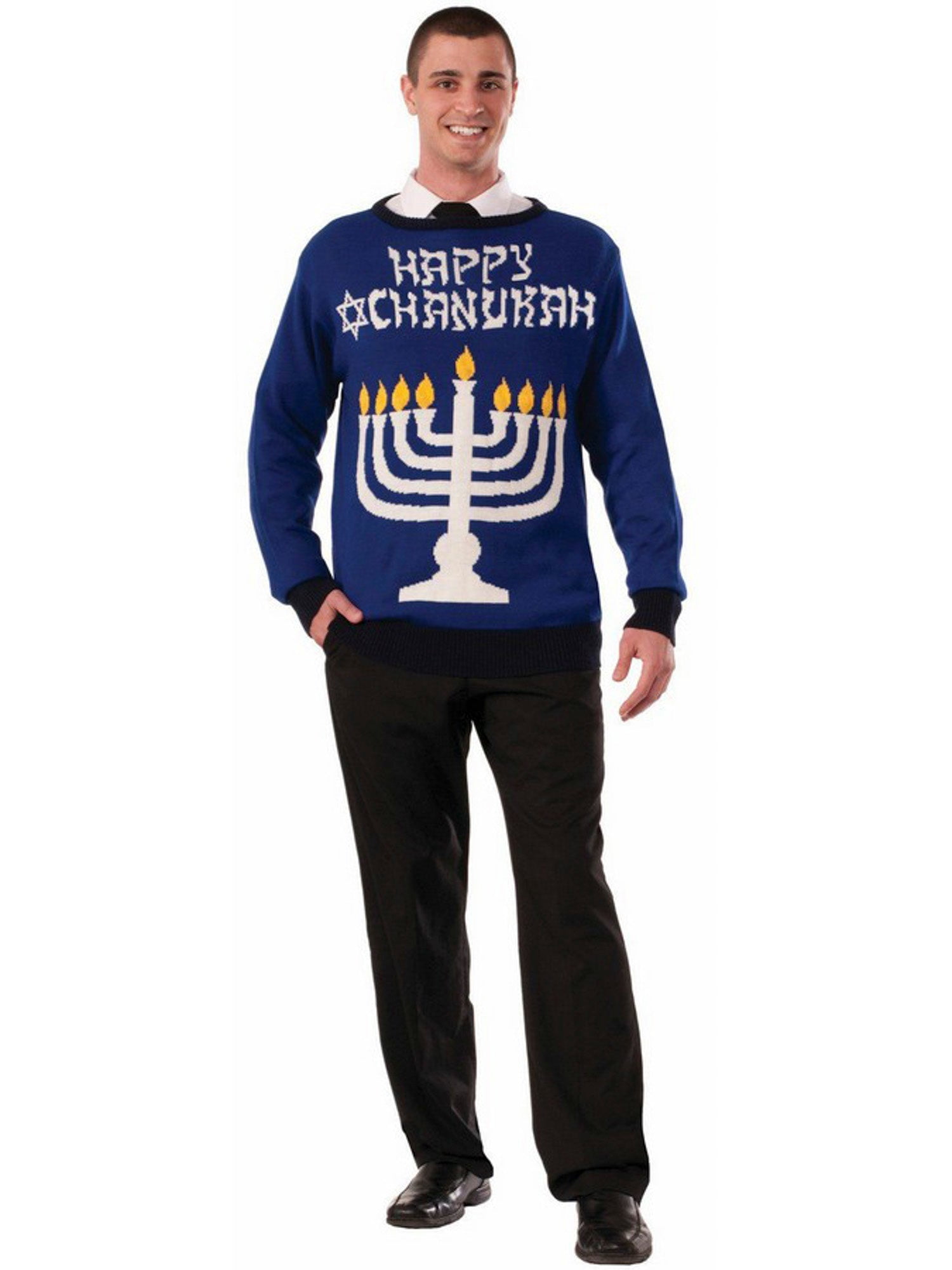 Rubies Chanukah Menorah Sweater for Adults, Unisex Large - Walmart.com
