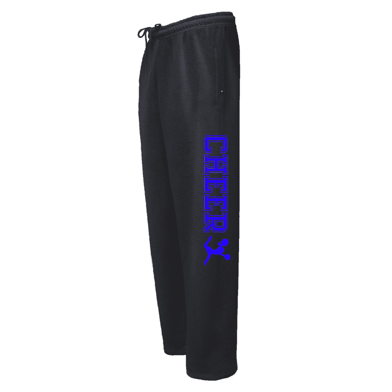 Adult Cheerleading Black Sweatpants (Royal, Adult X-Small) - Walmart ...