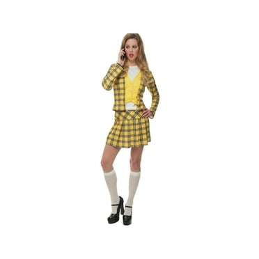 Clueless: Cher Adult Halloween Costume - Jacket, Top, Skirt, and Hat ...