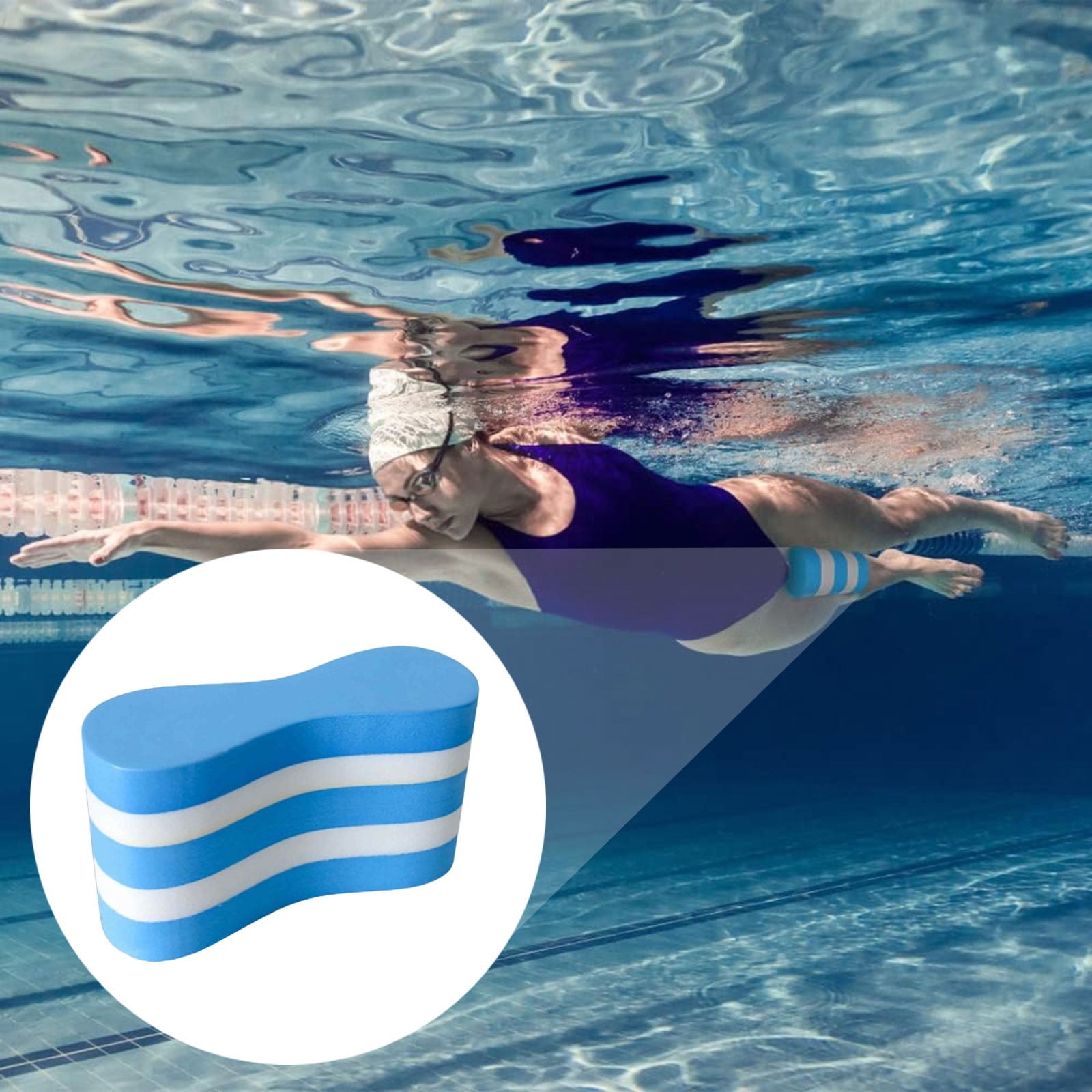 Adult Child Swim Float Aid 5-Layer Tension Buoy for Leg Support Pool ...