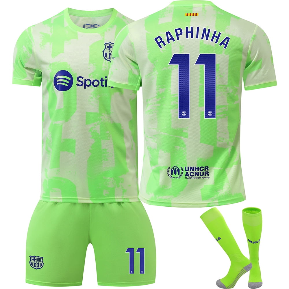 Adult/Children 24-25 New Home RAPHINHA No. 11 Football Jersey - Walmart.com