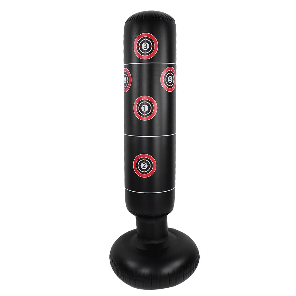 Adult Children Fitness Boxing Column Inflatable Soft Flexible Folding ...